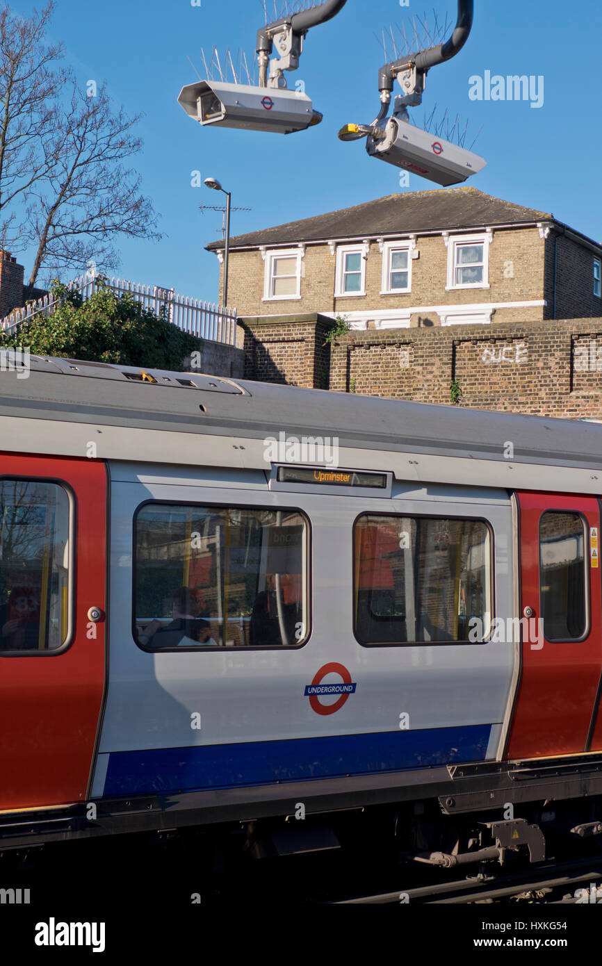 CCTV security cameras at Richmond underground and train station in ...