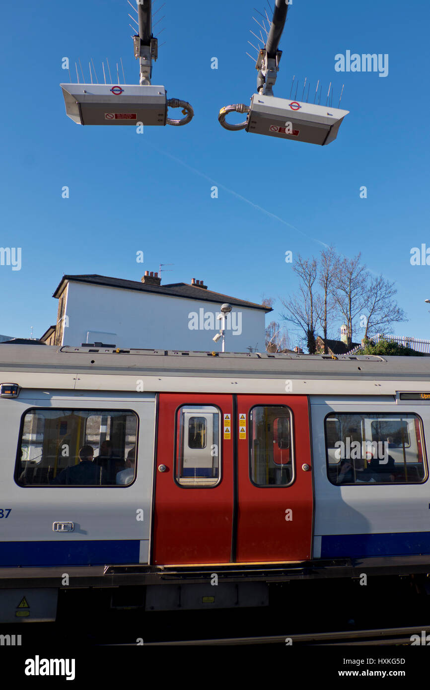 CCTV security cameras at Richmond underground and train station in ...