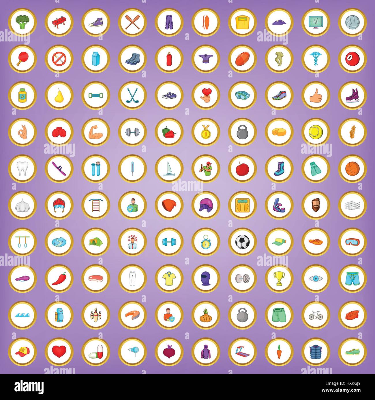 100 men health icons set in cartoon style Stock Vector Image & Art - Alamy