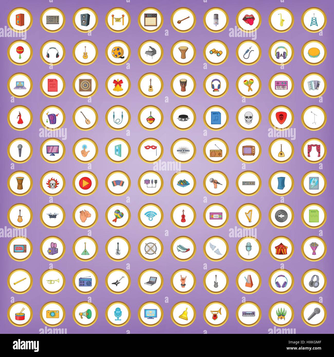 Harp piano in music Stock Vector Images - Alamy