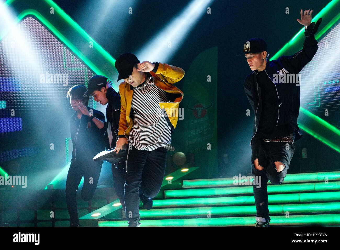 Pop music band Stock Photo - Alamy