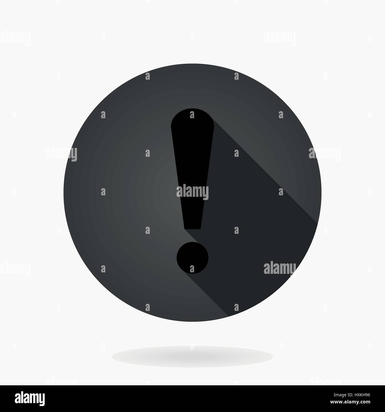 Exclamation icon vector logo Cut Out Stock Images & Pictures - Alamy