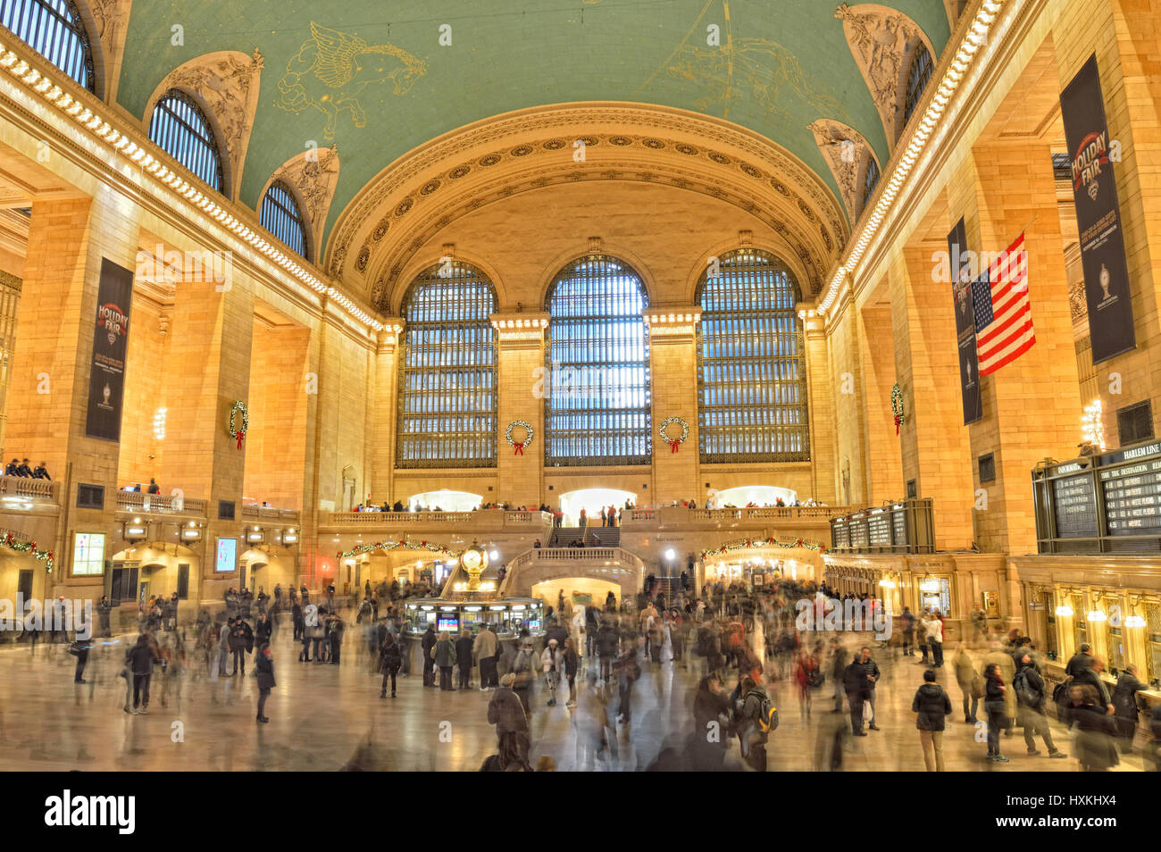 The main concourse of the Grand Central Terminal in New York City Stock ...