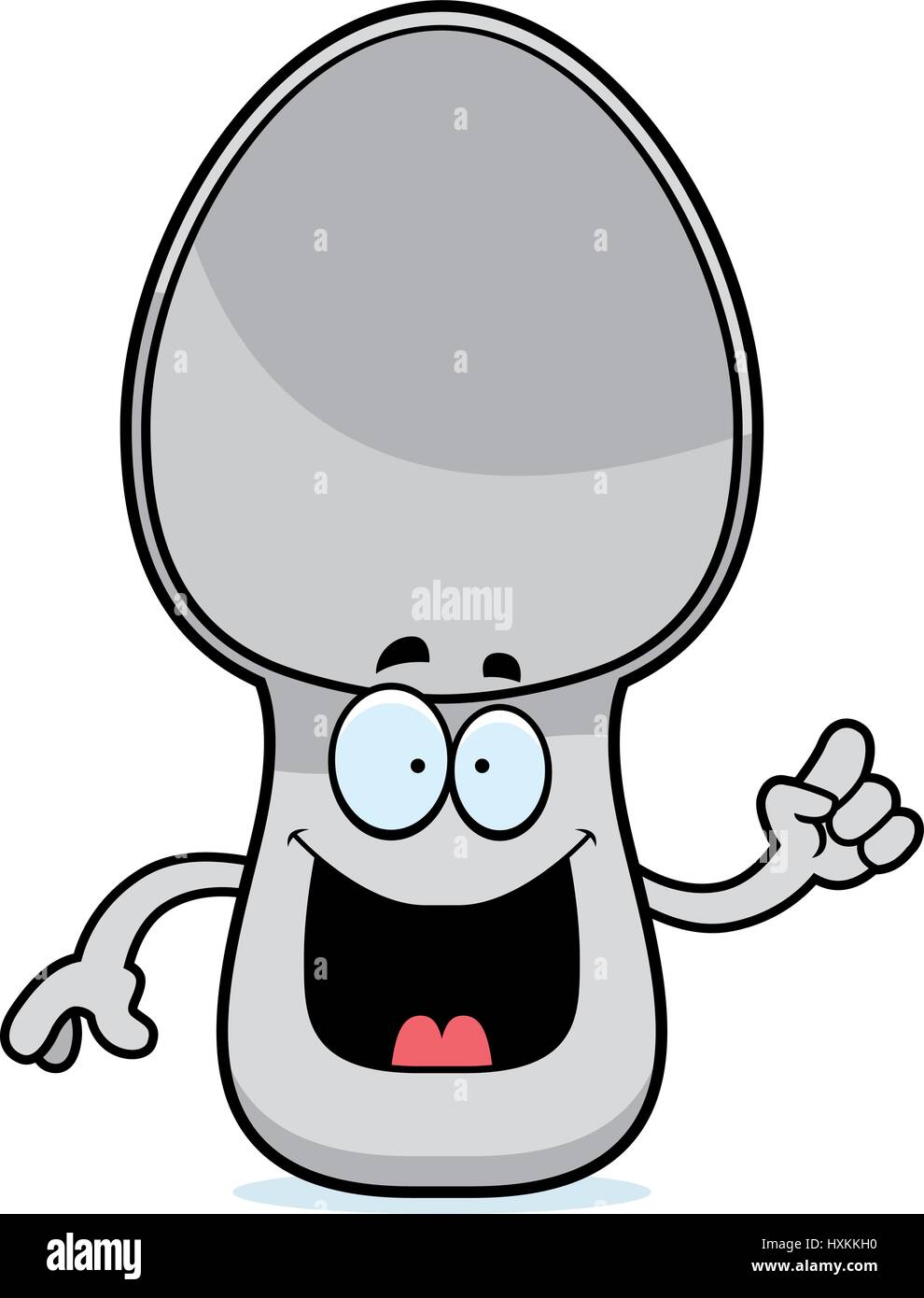 A cartoon illustration of a spoon with an idea Stock Vector Image & Art ...