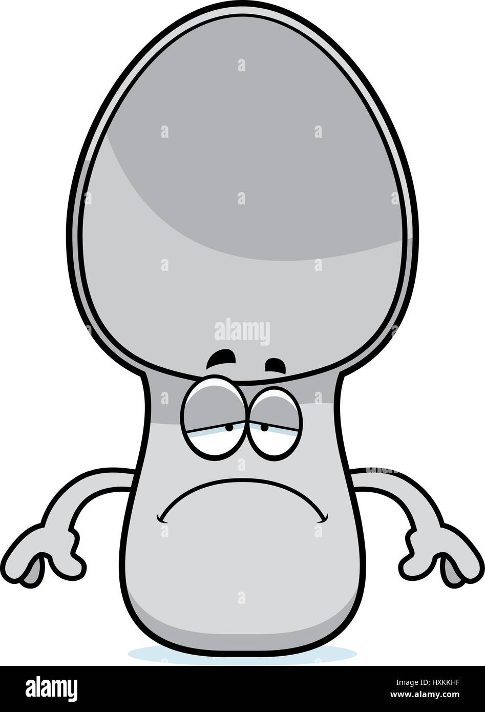 A cartoon illustration of a spoon looking sad Stock Vector Image & Art ...
