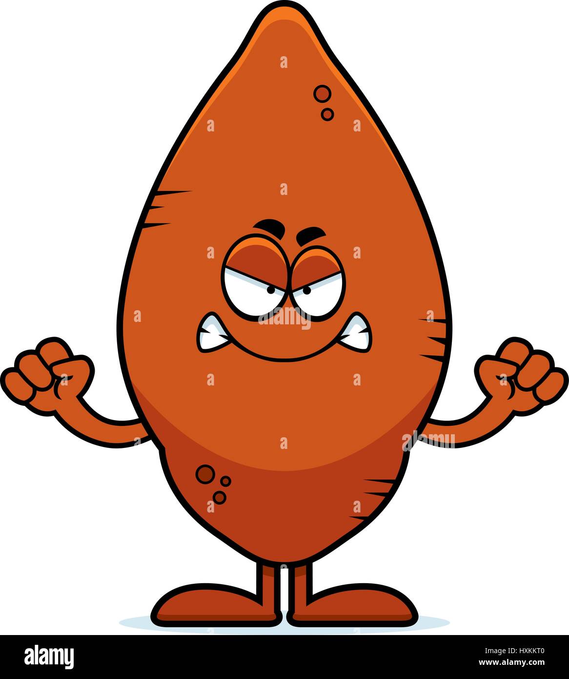 Angry Cartoon Potato