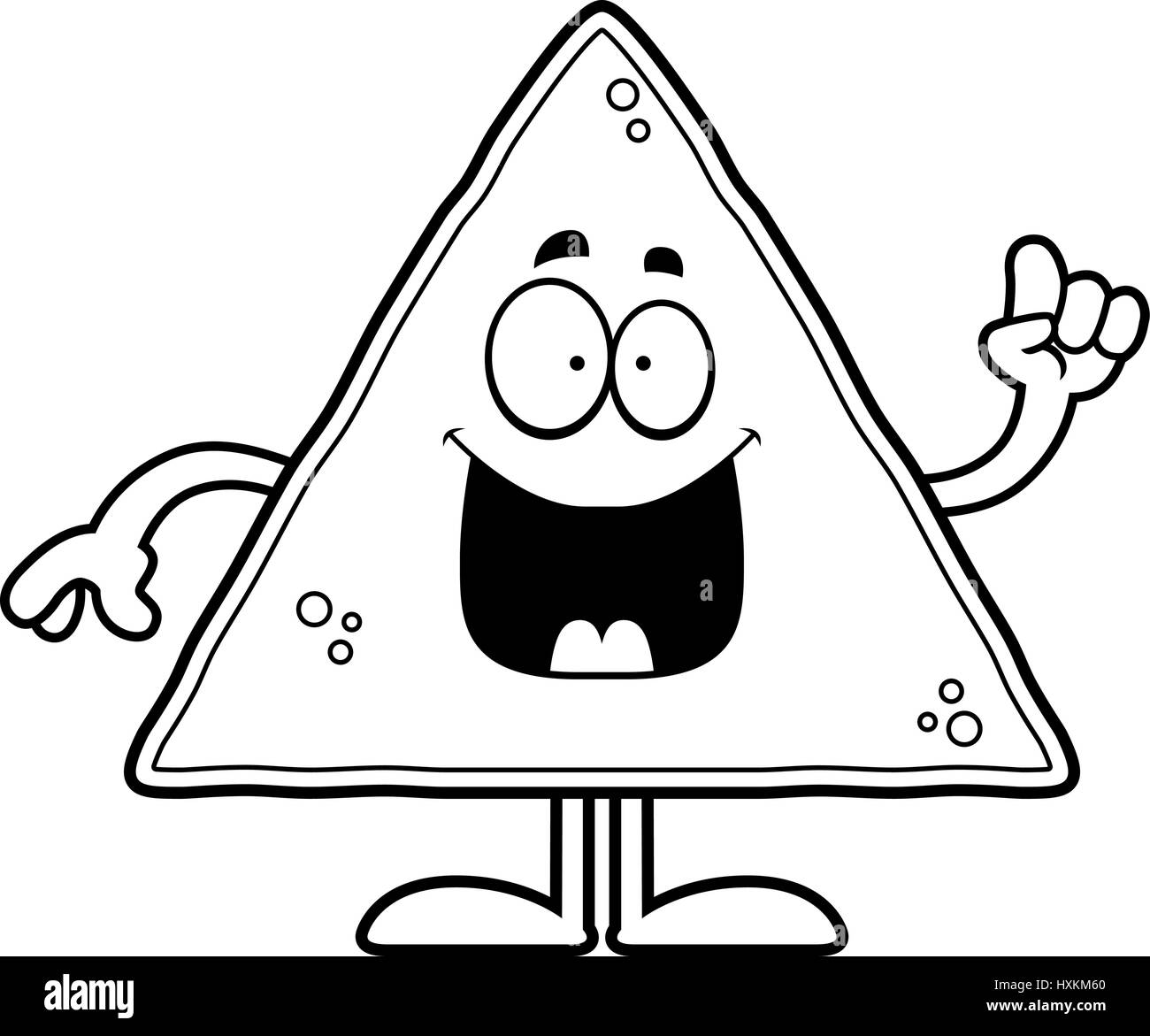 Corn Chips Clipart Black