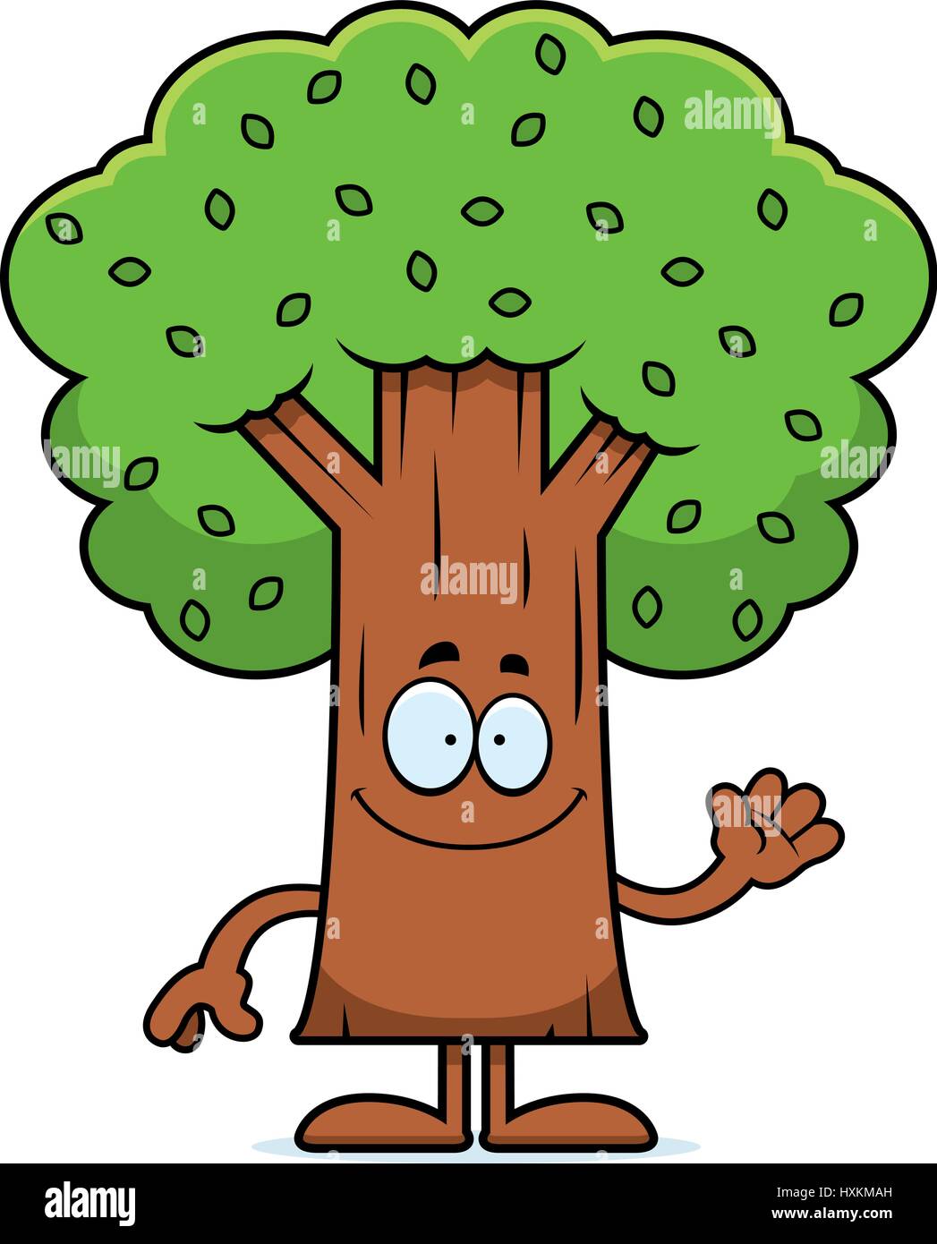 A cartoon illustration of a tree waving Stock Vector Image & Art - Alamy