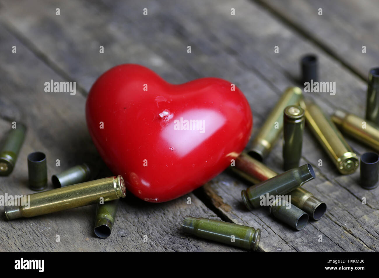 bullet and shape heart Stock Photo - Alamy