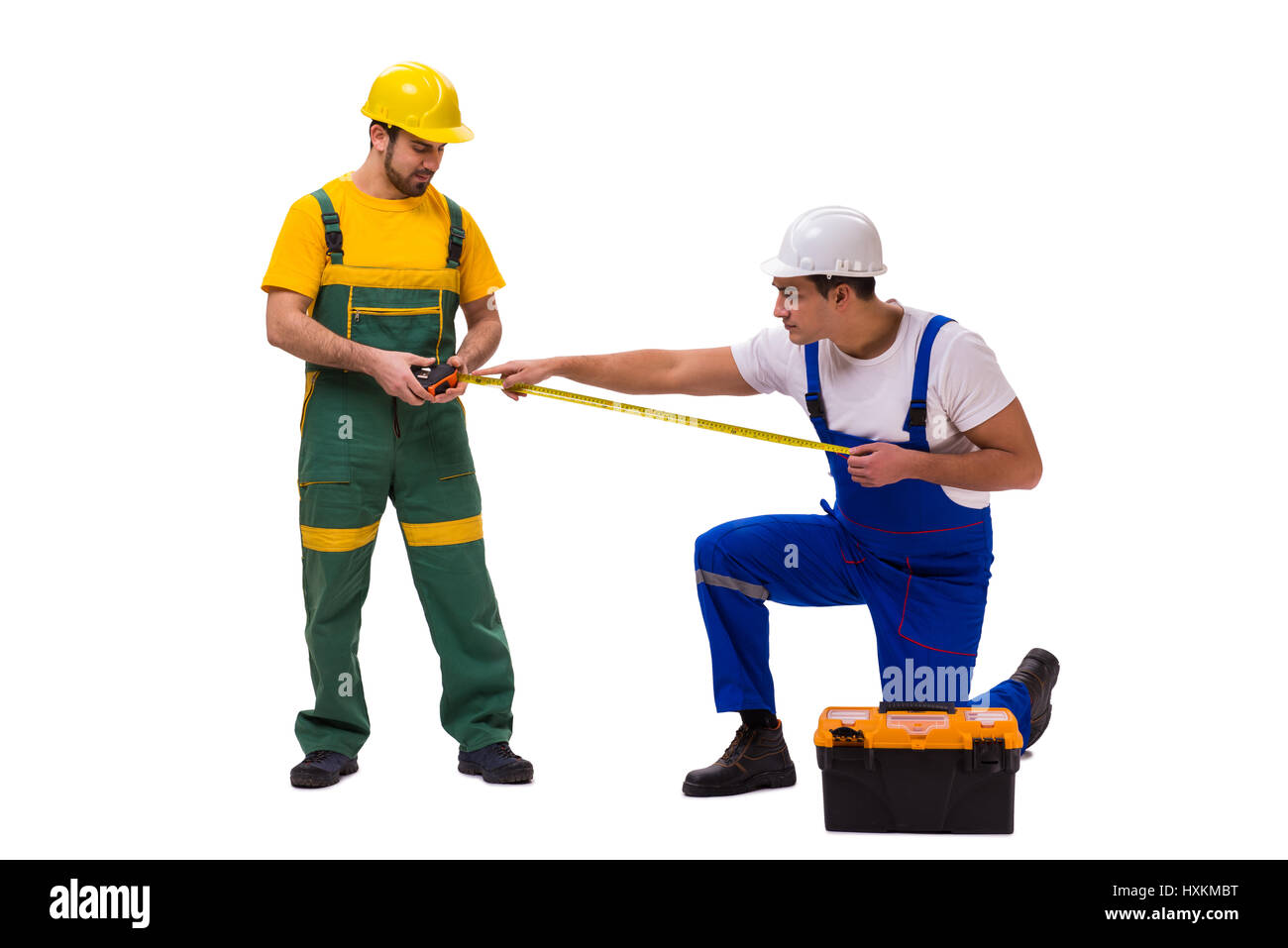 Team work men mechanic Cut Out Stock Images & Pictures - Alamy