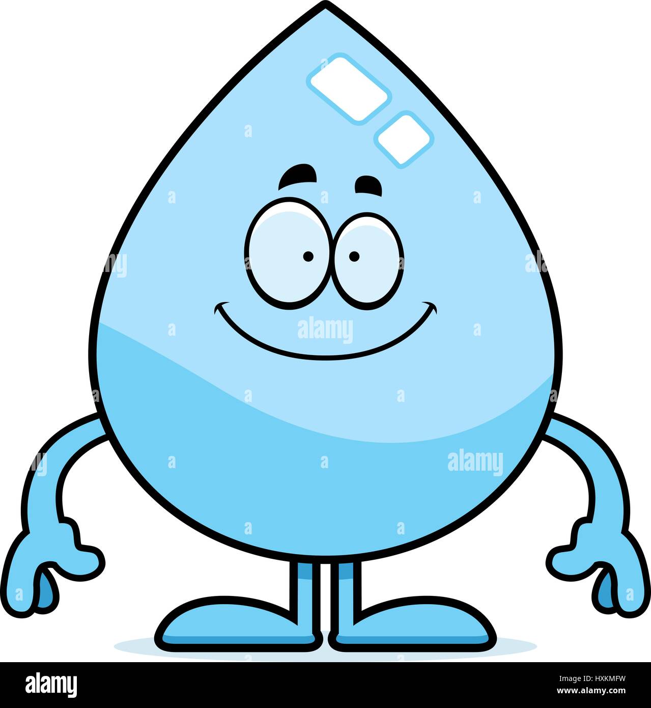Cartoon illustration water drop looking hi-res stock photography and ...