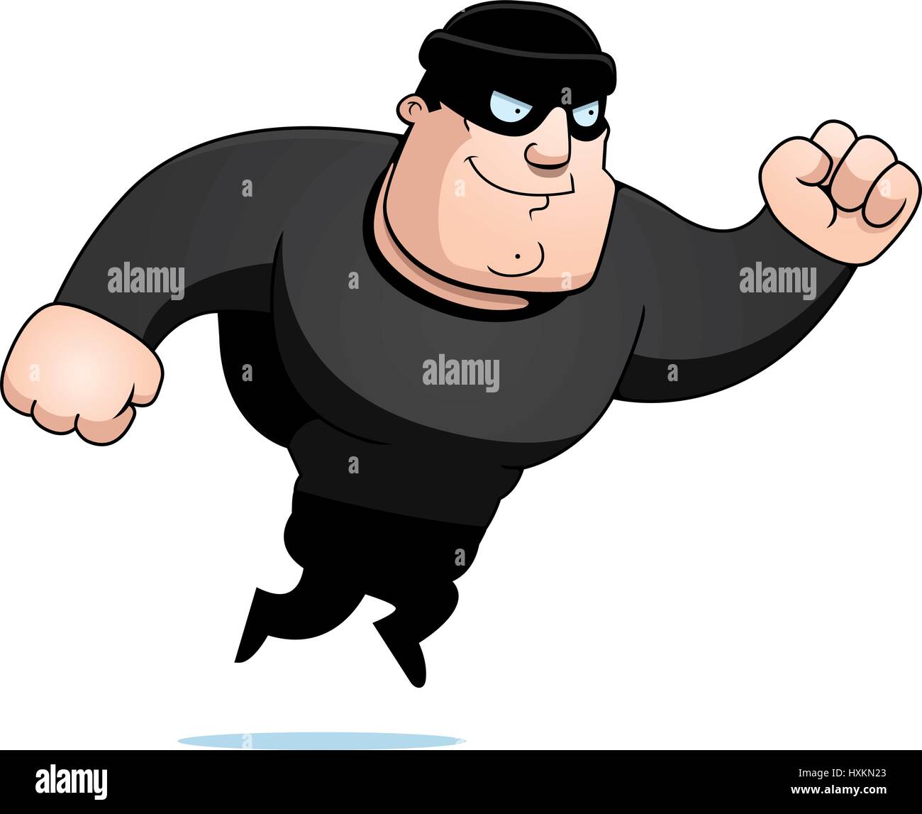 A cartoon burglar jumping Stock Vector Image & Art - Alamy