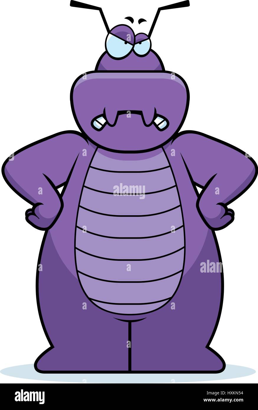 A cartoon illustration of a bug looking angry Stock Vector Image & Art ...
