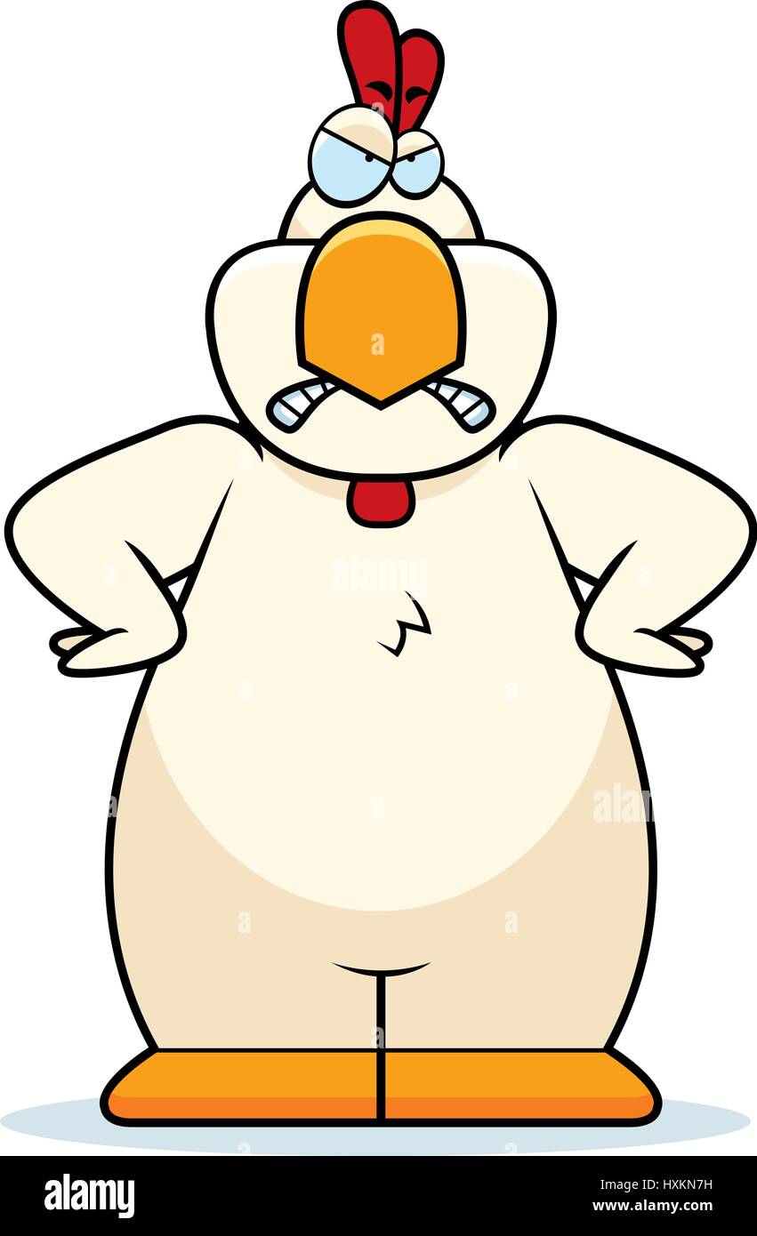 Mad hen Stock Vector Images - Alamy