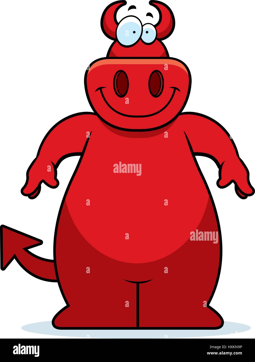 A cartoon illustration of a devil smiling Stock Vector Image & Art - Alamy