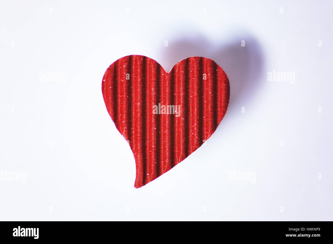 Cardboard heart shape Stock Photo - Alamy