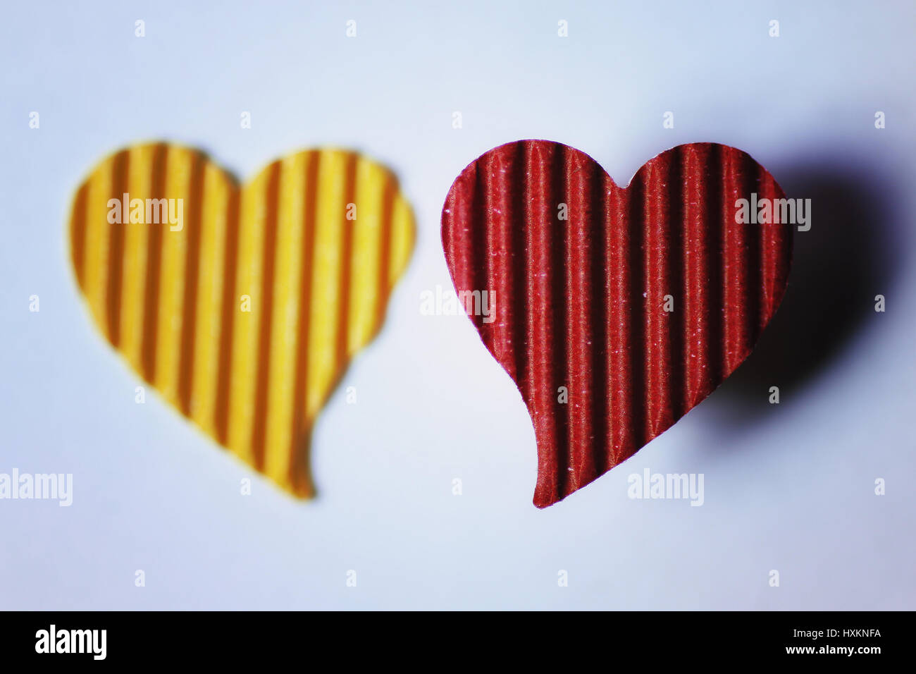 valentine paper heart shape Stock Photo - Alamy