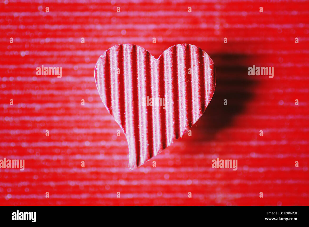 valentine paper heart shape Stock Photo - Alamy