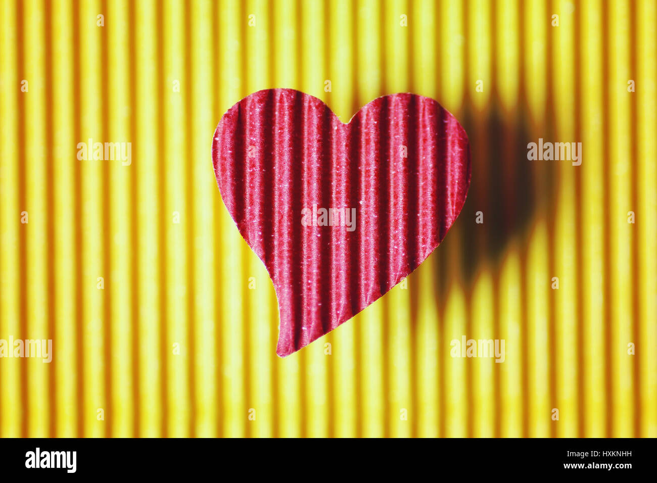 Cardboard heart shape Stock Photo - Alamy