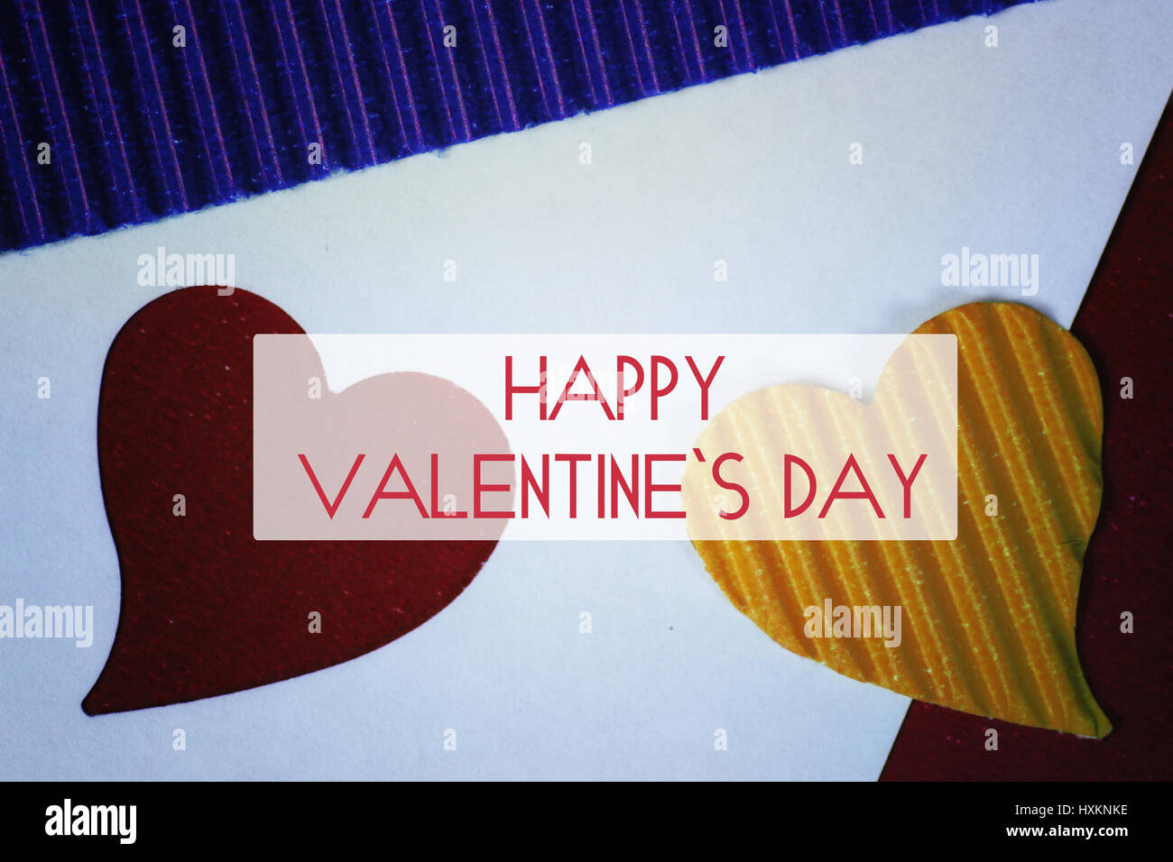 valentine paper heart shape Stock Photo - Alamy