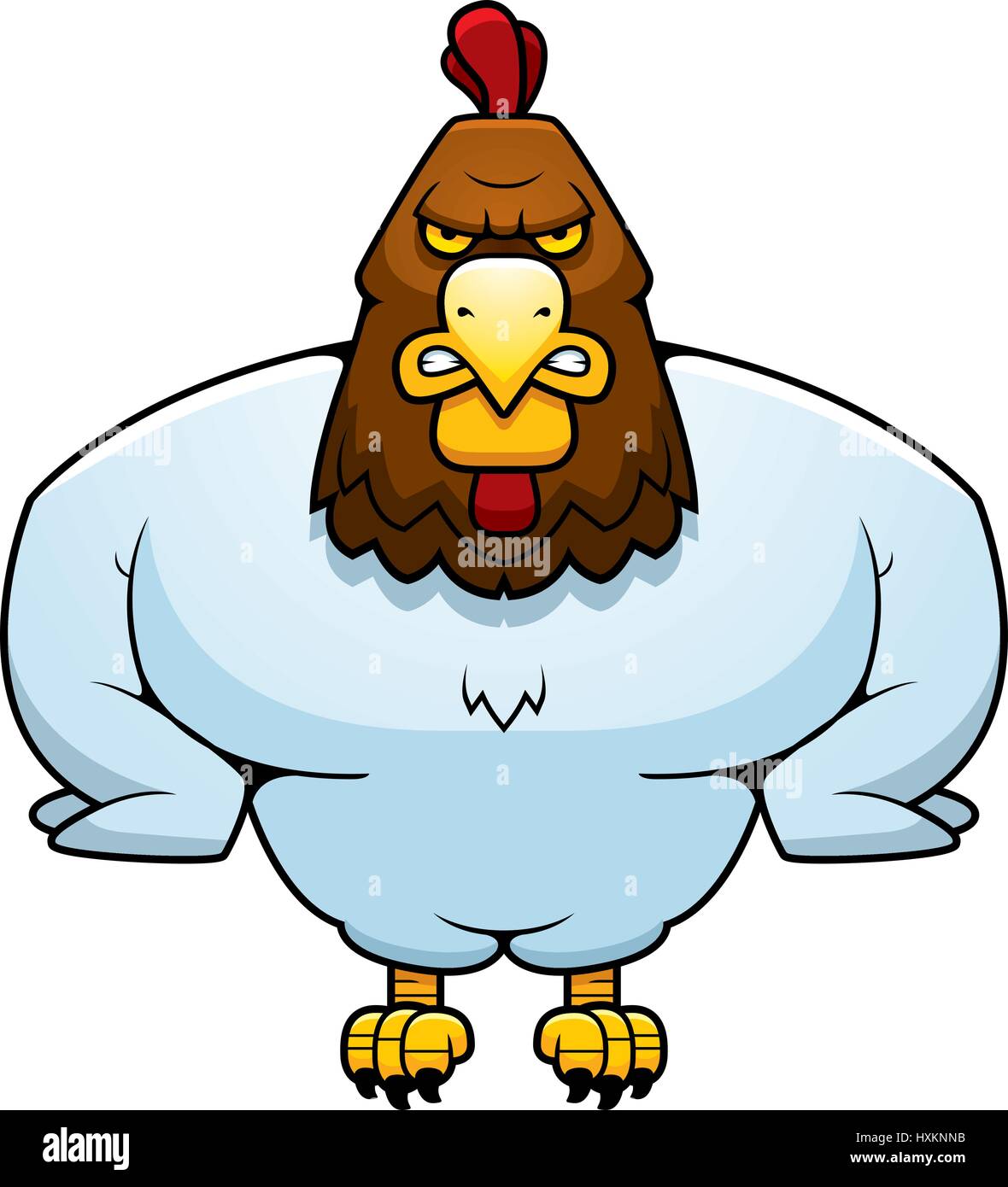 Mean Rooster Cartoon
