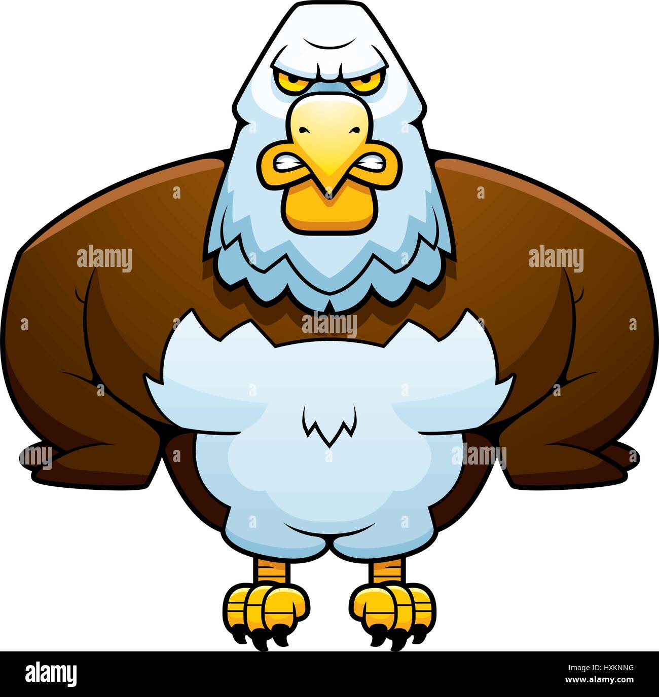 A cartoon illustration of an eagle perched Stock Vector Image & Art - Alamy