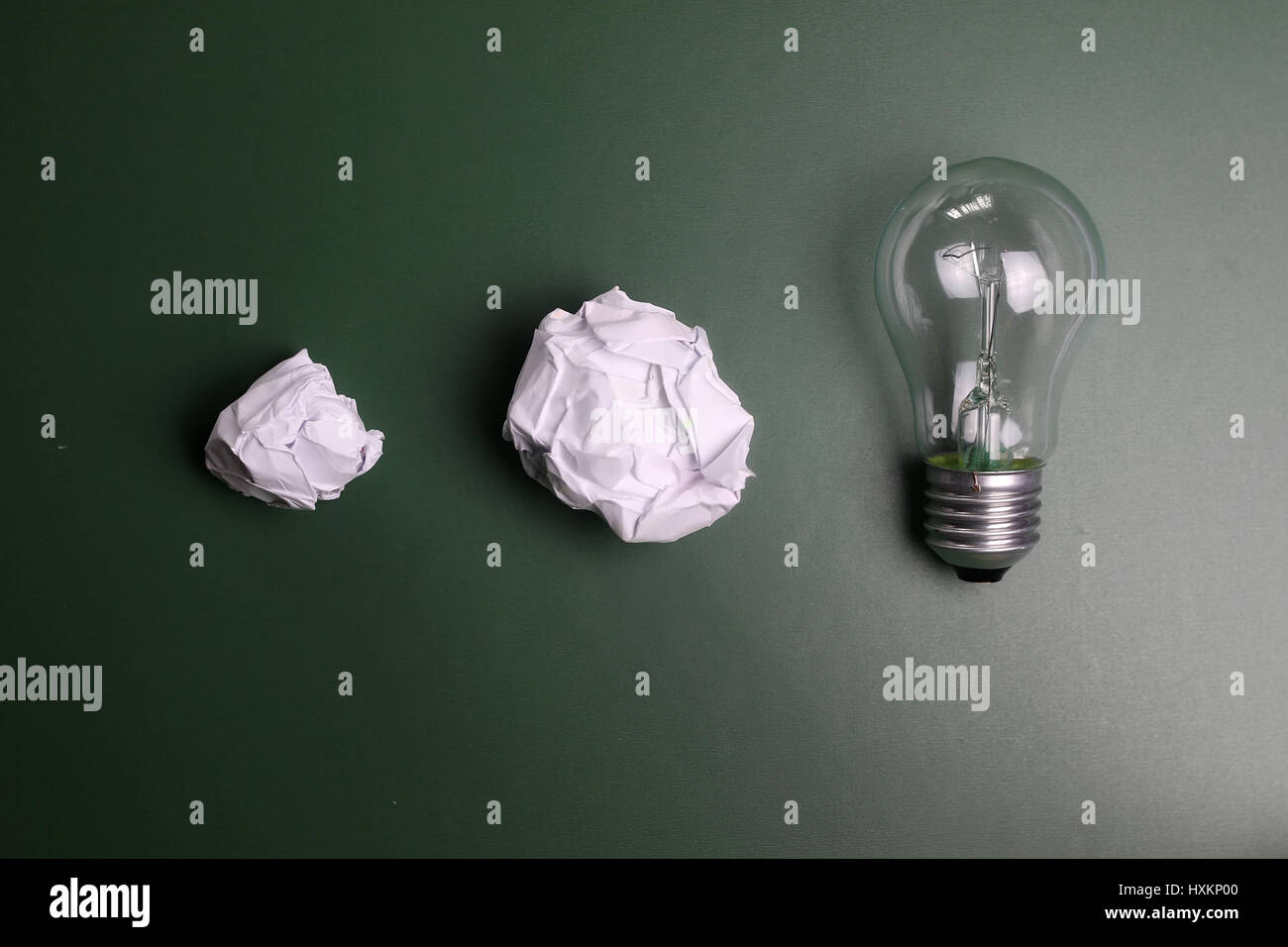 glass lamp crumpled paper Stock Photo - Alamy