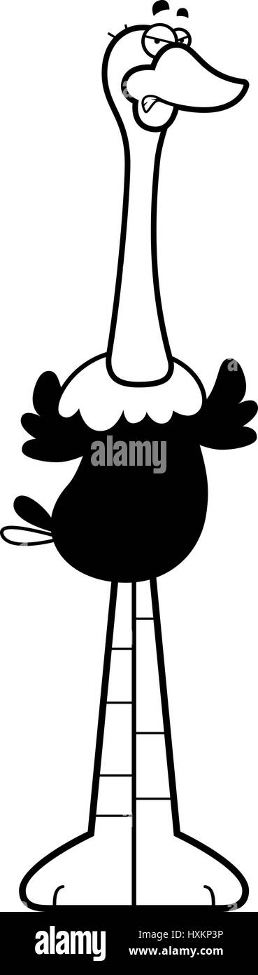 Angry ostrich Stock Vector Images - Alamy