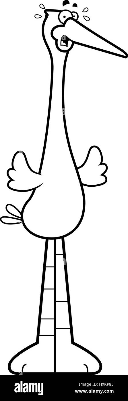 Screaming crane Stock Vector Images - Alamy