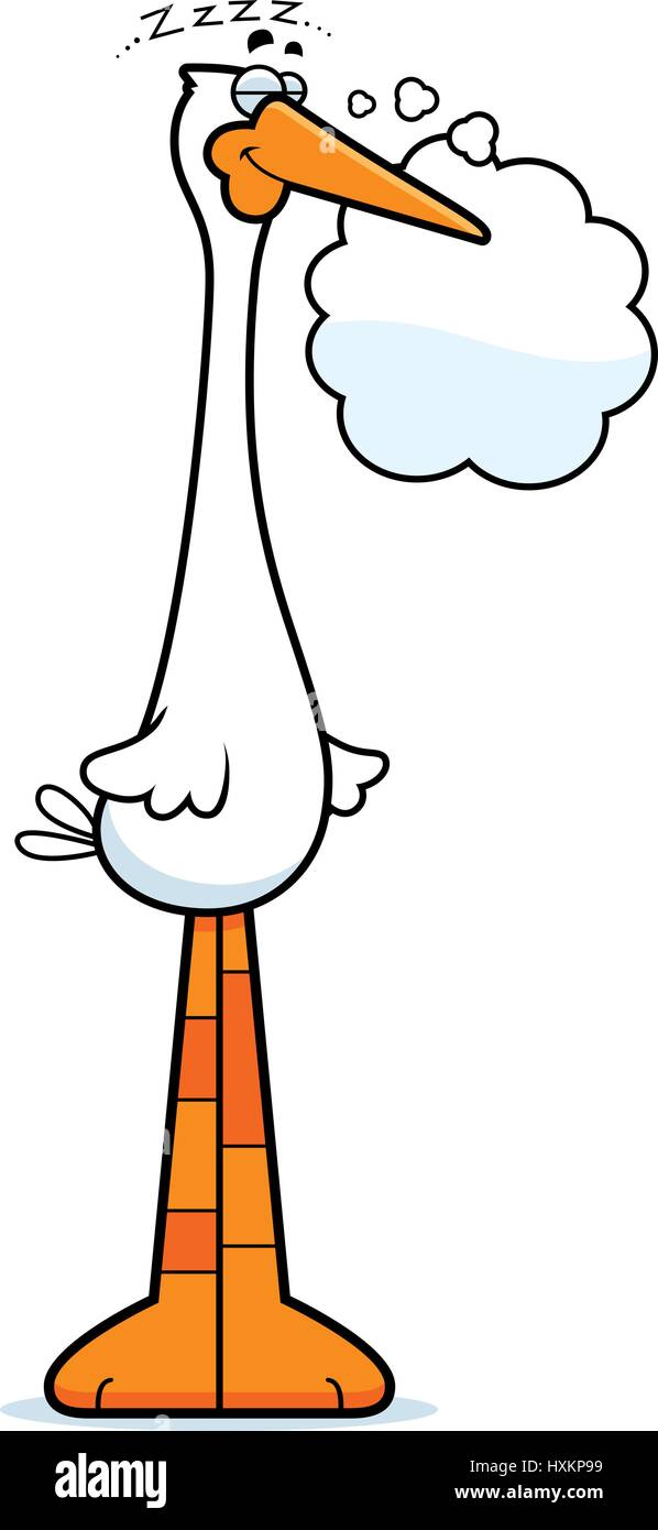 Sleeping stork Stock Vector Images - Alamy
