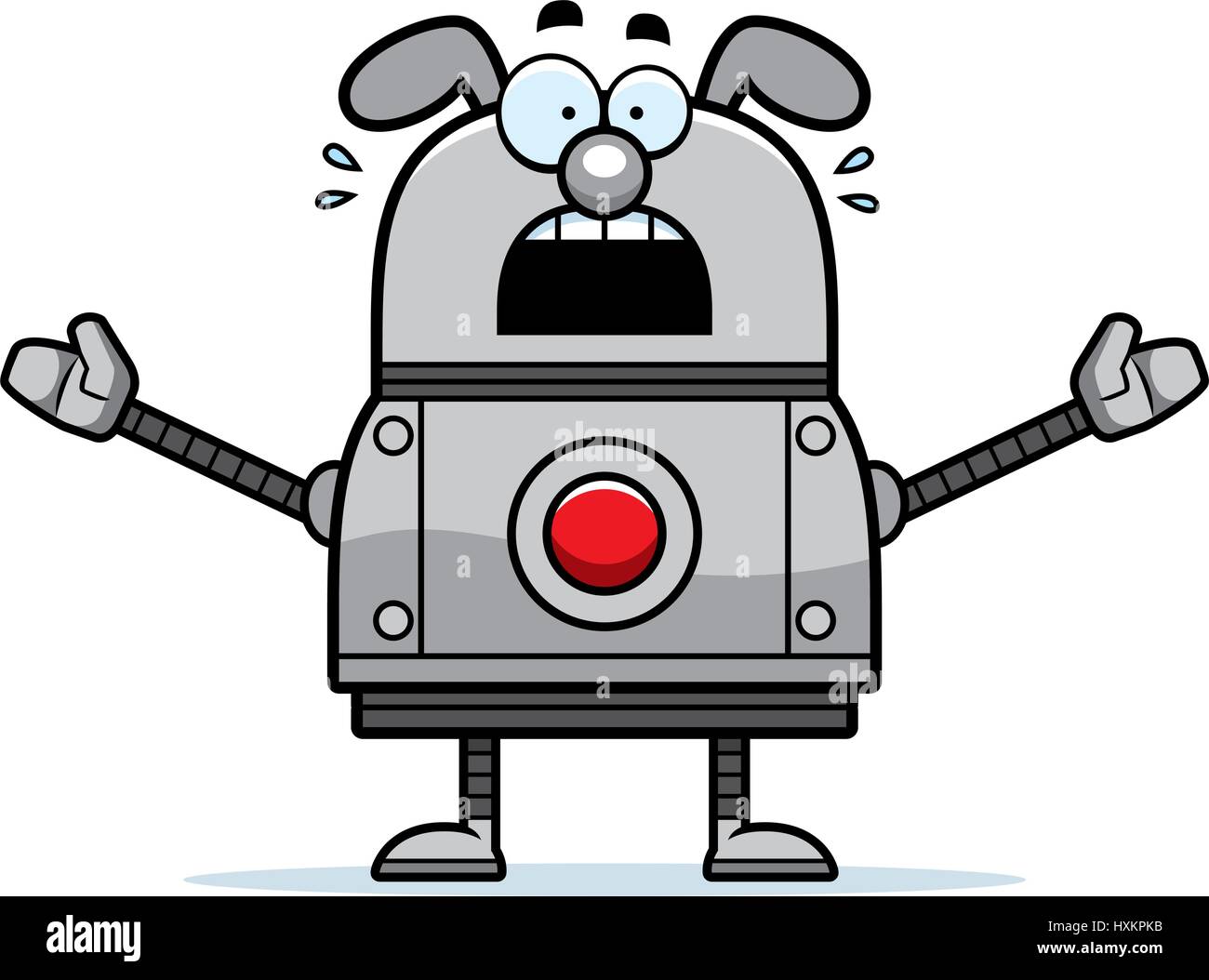 Scared dog clipart Stock Vector Images - Alamy