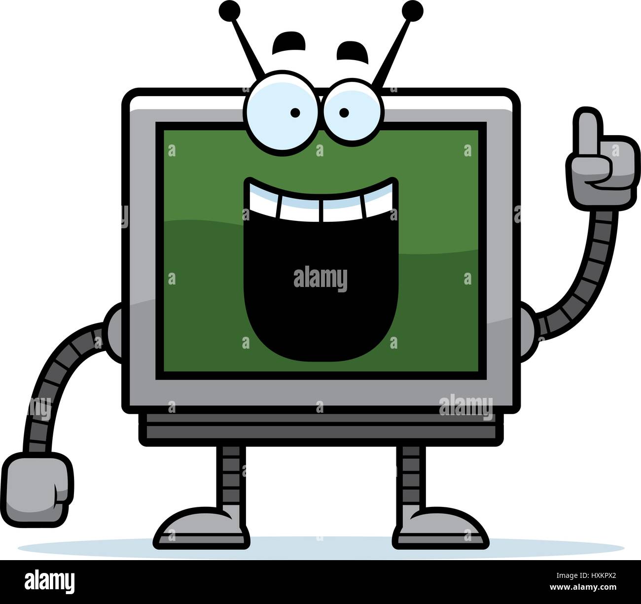 Monitor screen robot Stock Vector Images - Alamy