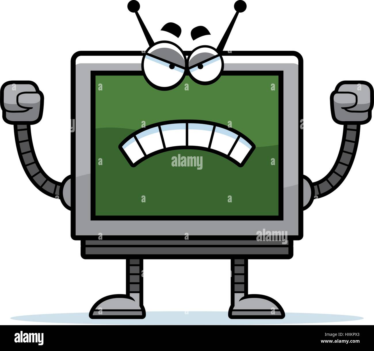 Robot looking at screen with robot hi-res stock photography and images ...
