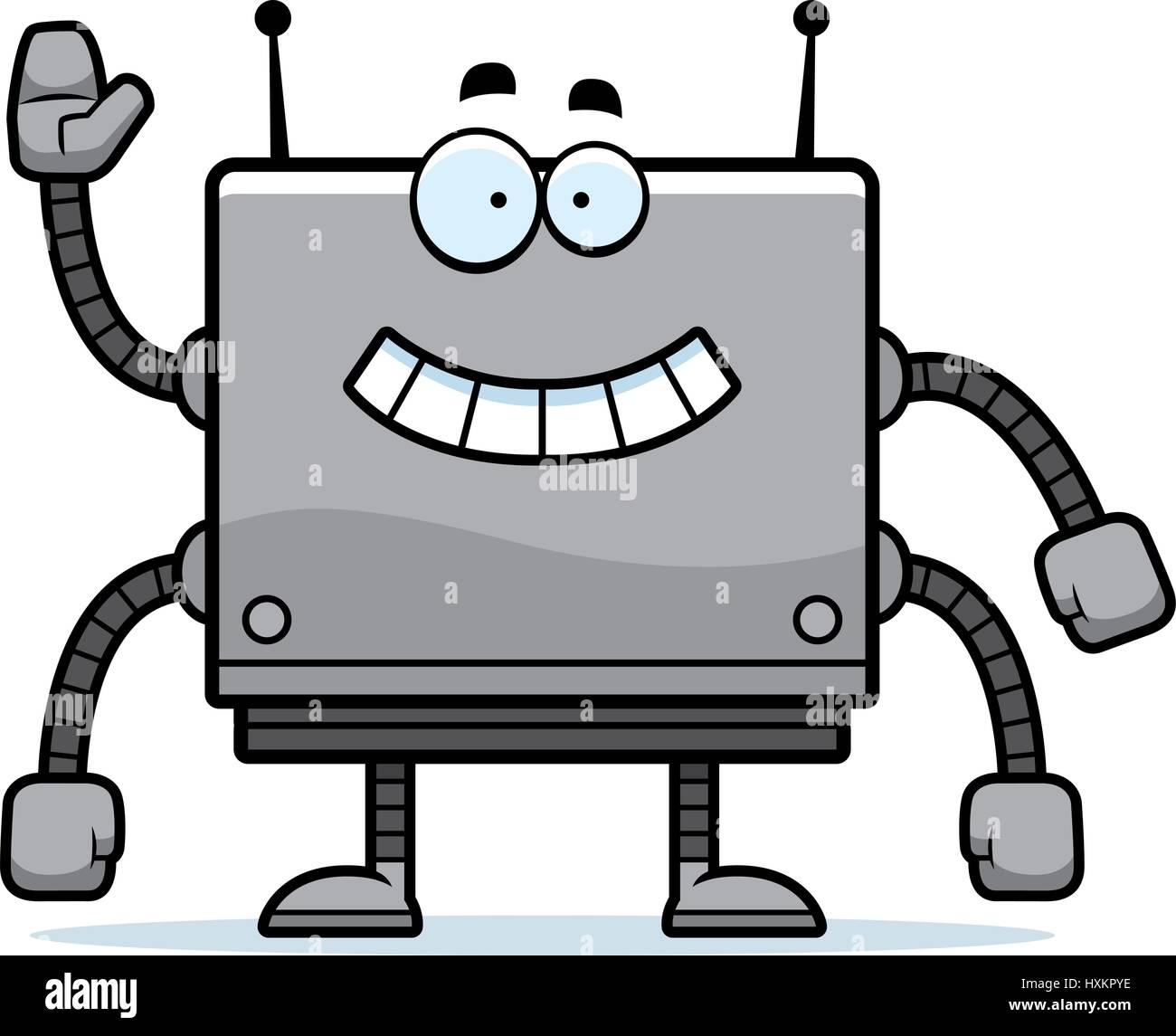 Square metal robot Stock Vector Images - Alamy