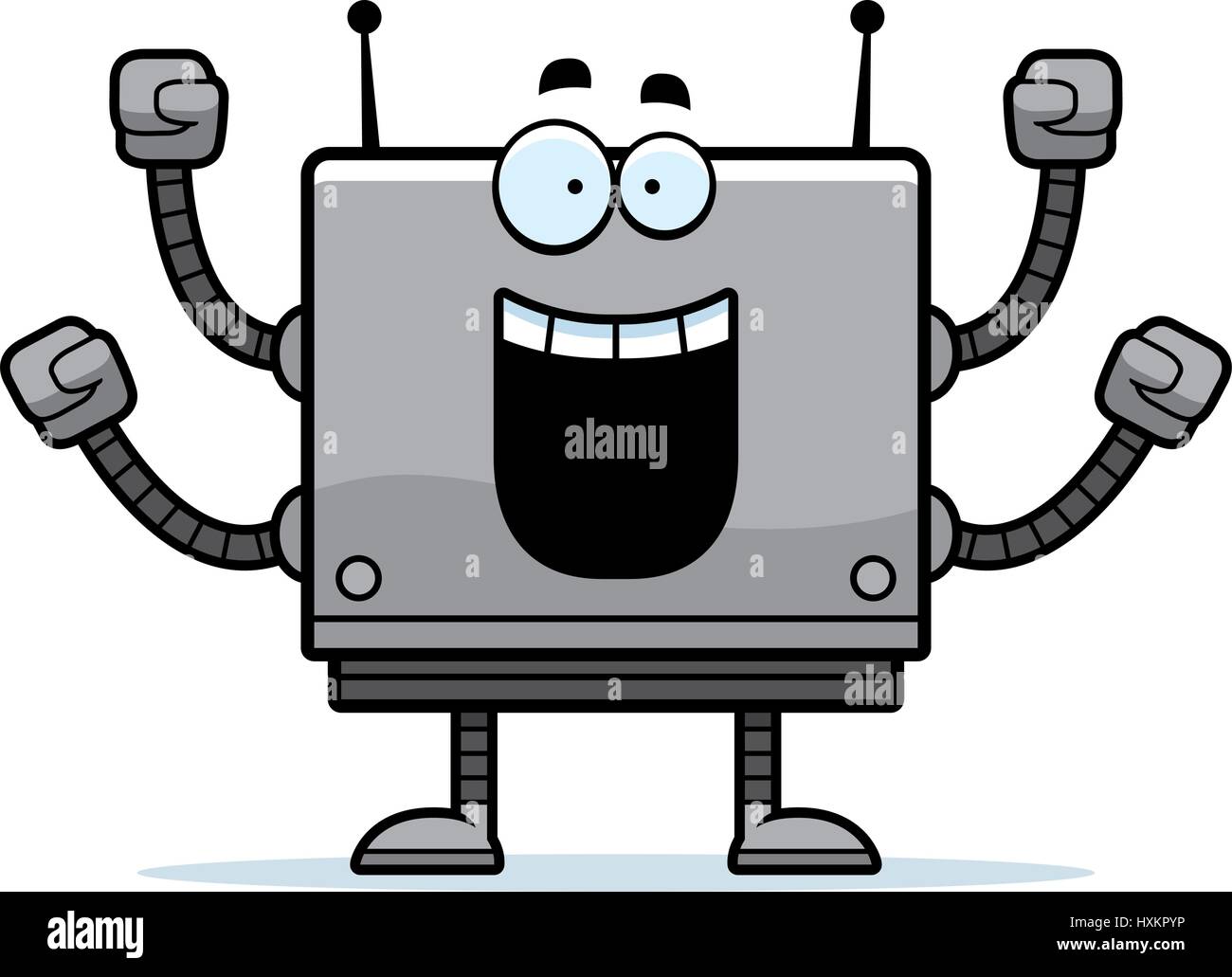 Square metal robot Stock Vector Images - Alamy
