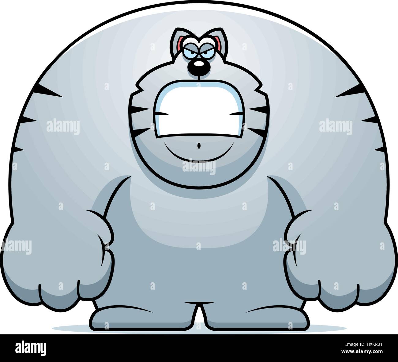 A cartoon illustration of a cat looking angry Stock Vector Image & Art ...
