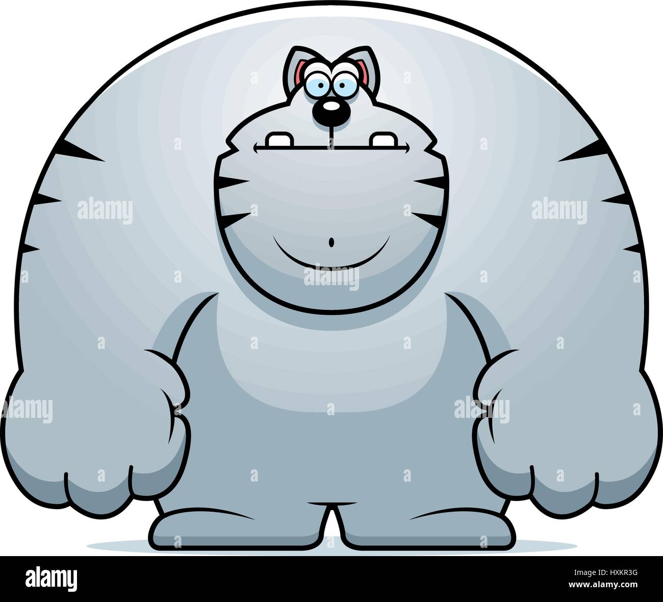 A cartoon illustration of a cat standing Stock Vector Image & Art - Alamy