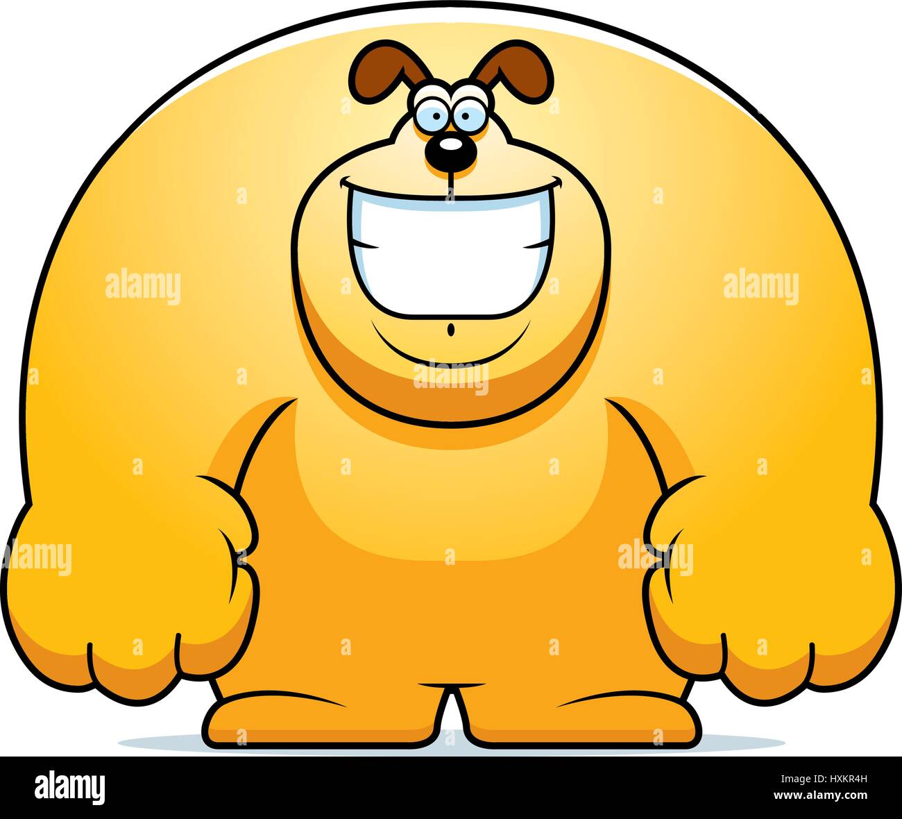 A cartoon illustration of a dog smiling Stock Vector Image & Art - Alamy