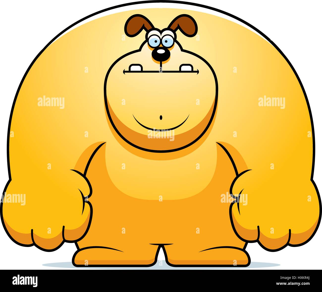 A cartoon illustration of a dog standing Stock Vector Image & Art - Alamy