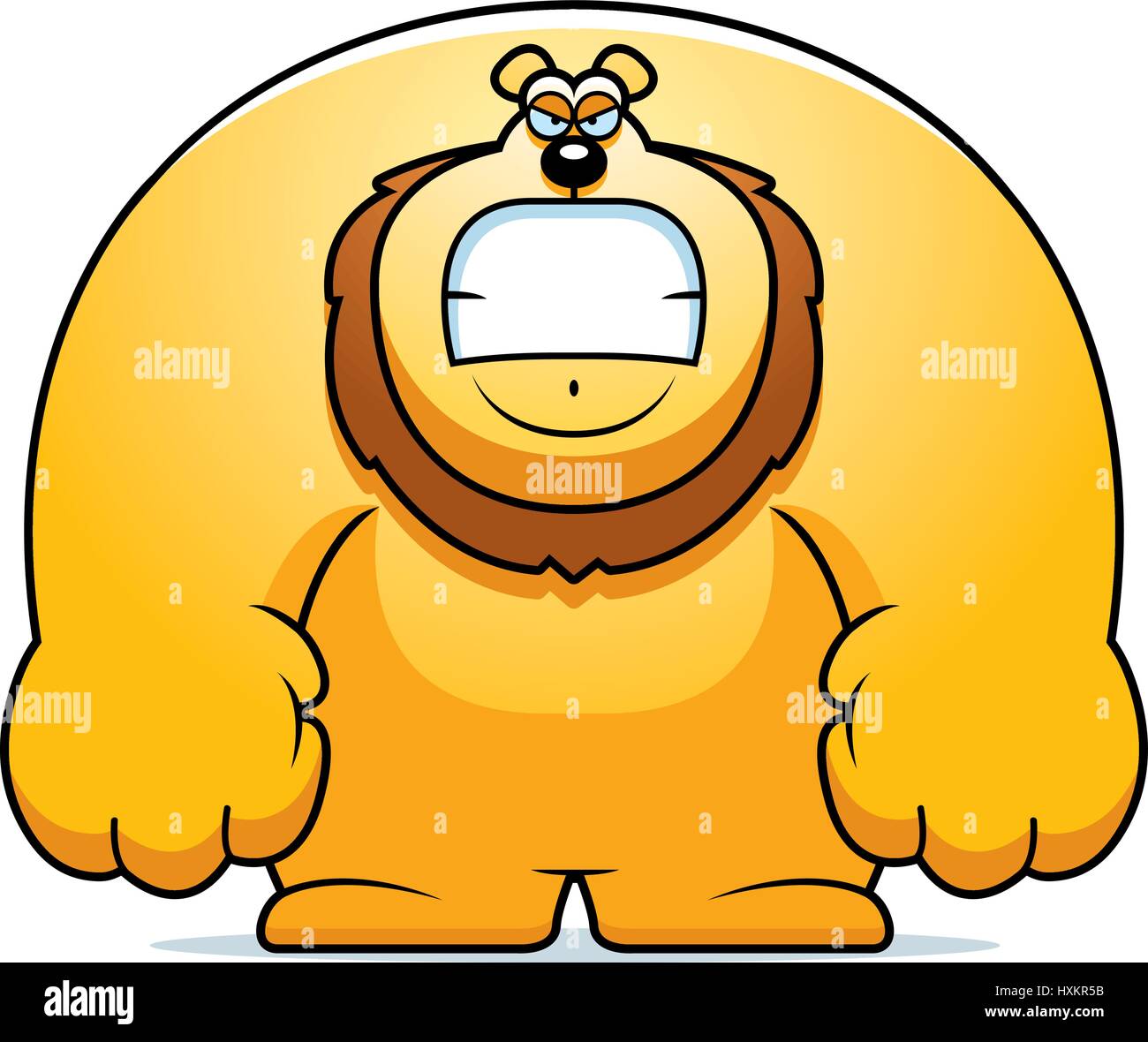 A cartoon illustration of a lion looking angry Stock Vector Image & Art ...