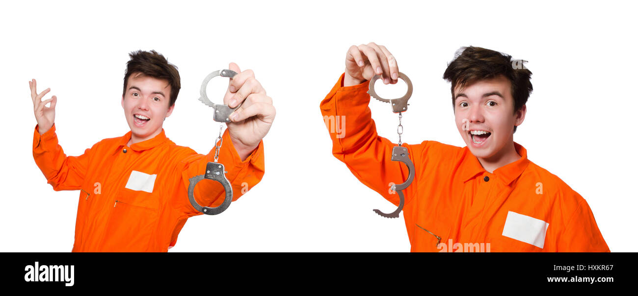 Funny prison inmate in concept Stock Photo - Alamy