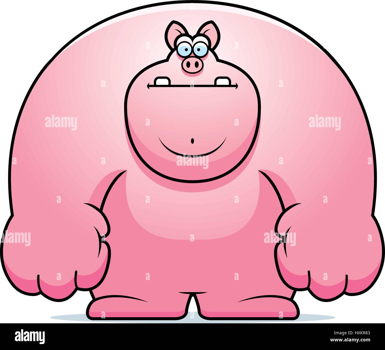 A cartoon illustration of a pig standing Stock Vector Image & Art - Alamy