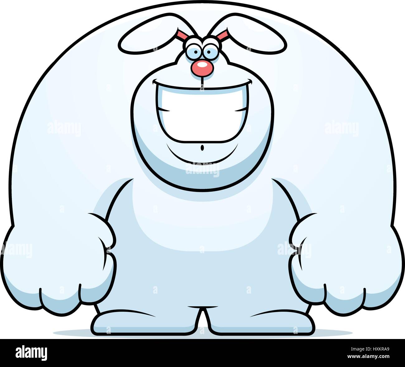 A cartoon illustration of a rabbit smiling Stock Vector Image & Art - Alamy