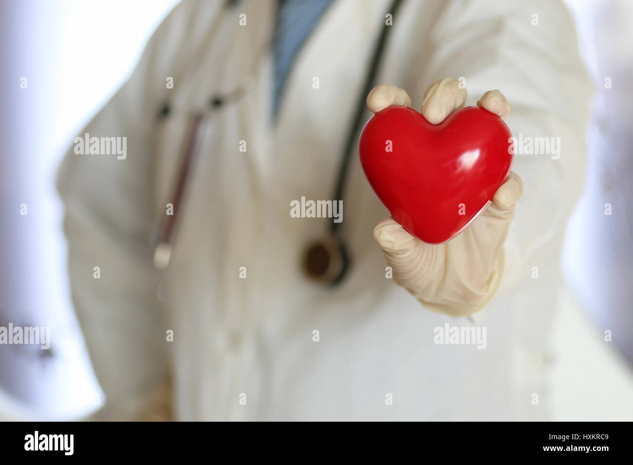 heart in doctor hand Stock Photo - Alamy