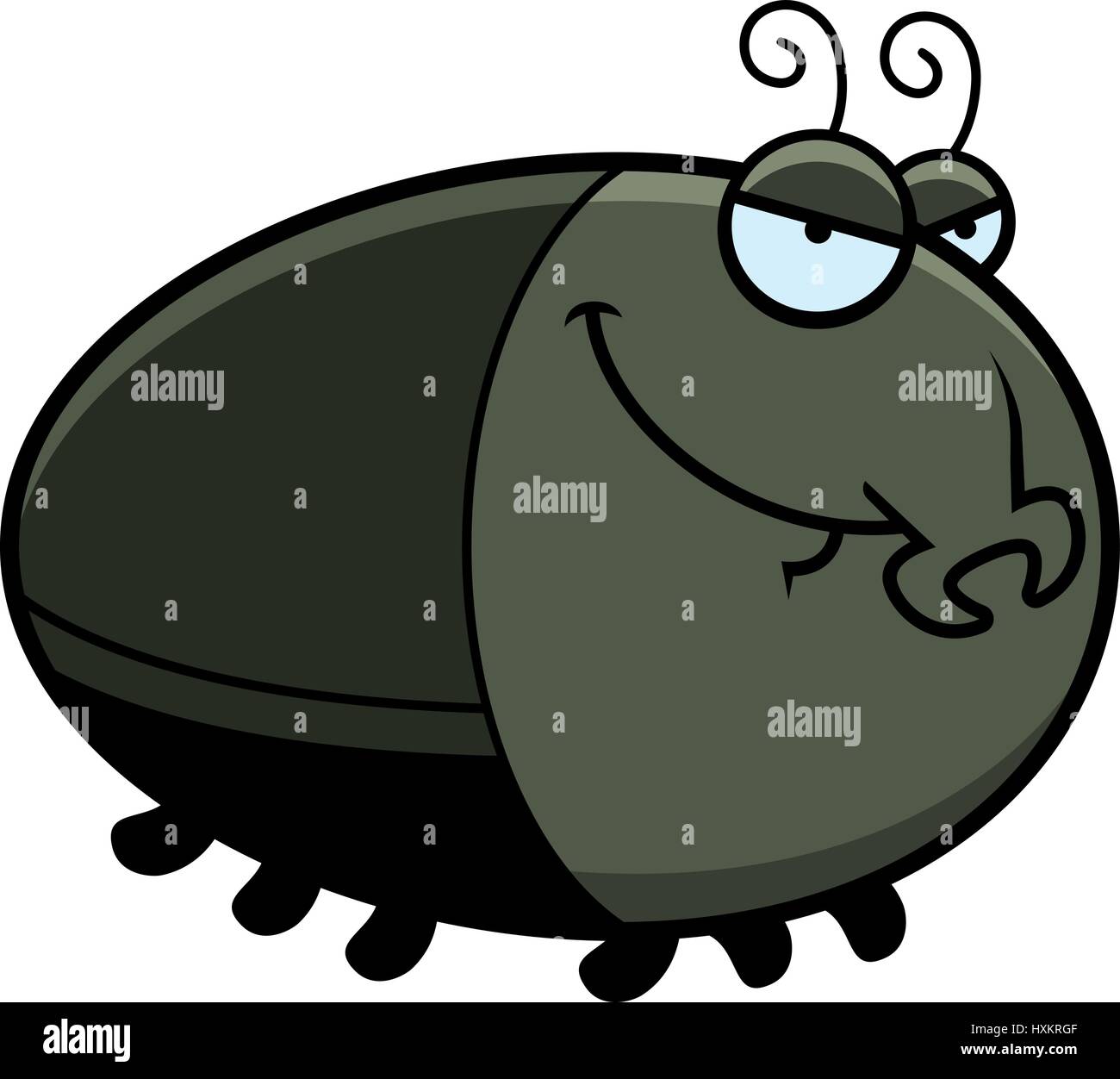 Cartoon illustration beetle smiling Stock Vector Images - Alamy