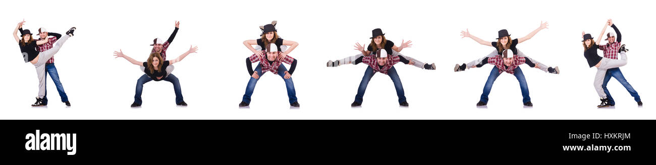 Pair of dancers dancing modern dances Stock Photo - Alamy