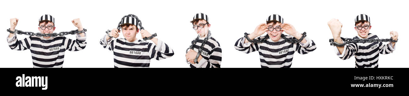 Funny prison inmate in concept Stock Photo - Alamy