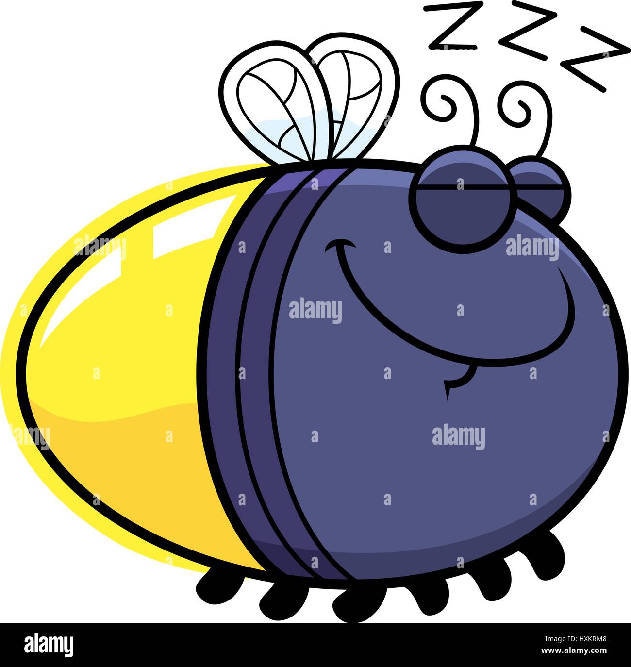 A cartoon illustration of a firefly sleeping Stock Vector Image & Art ...