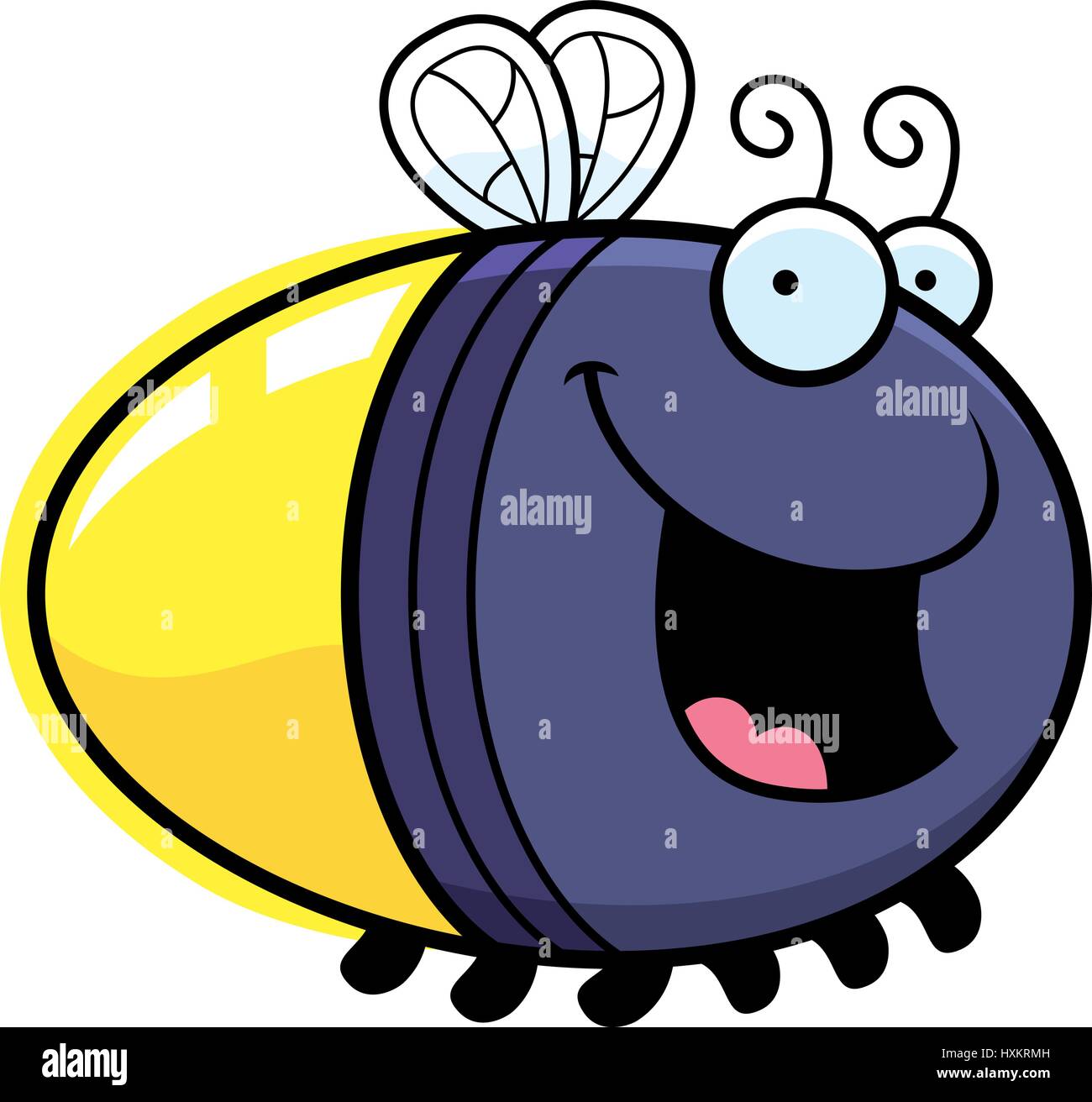 A cartoon illustration of a firefly smiling Stock Vector Image & Art ...
