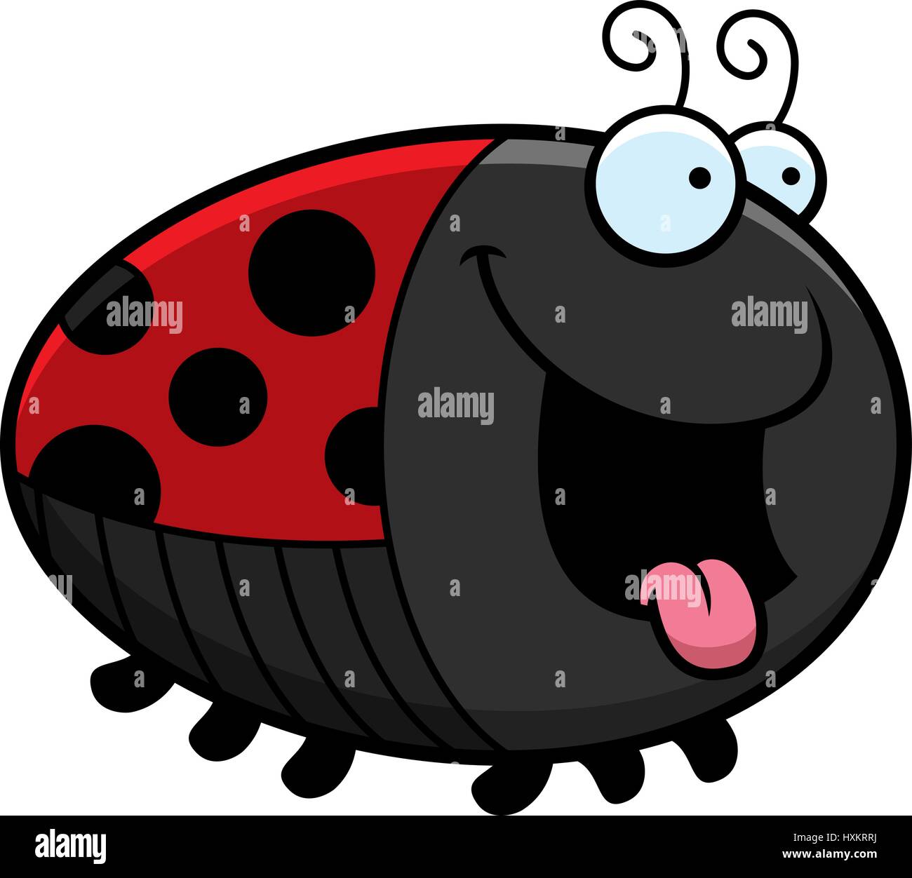 A cartoon illustration of a ladybug looking hungry Stock Vector Image ...